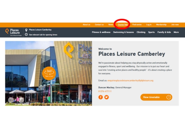 Course Hub: Frequently Asked Questions | Places Leisure
